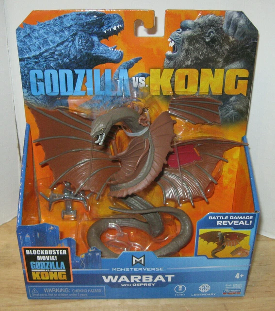 PLAYMATES ~ GODZILLA vs. Kong ~ Monsterverse ~ Warbat w/ Osprey ~ NIP ...