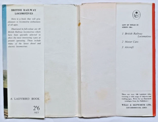 BRITISH RAILWAY LOCOMOTIVES 1963, Ladybird book Series 584, 2/6, DJ ...