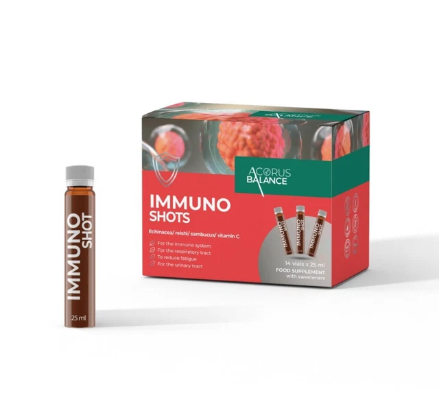 ACORUS BALANCE IMMUNO Shots Drink 25ml x 14Pcs Immune System Support ...