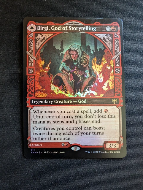 MTG BIRGI, GOD of Storytelling Harnfel, Horn of Bounty Kaldheim 311 ...