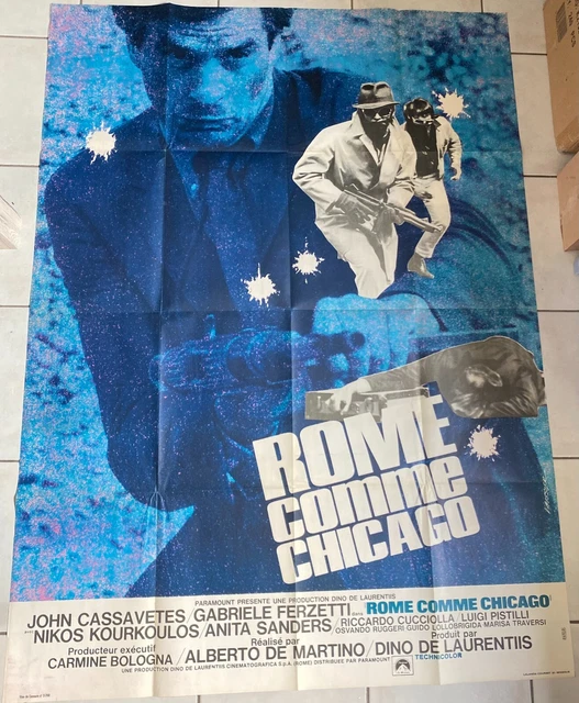 AFFICHE CINÉMA 120X160 cm Rome Contre Chicago Année 1969 EUR 9,99 - PicClick FR