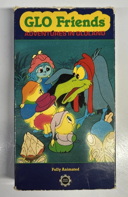 GLO FRIENDS VHS Adventures in Gloland 1986 Cartoon Video Tape Hasbro ...