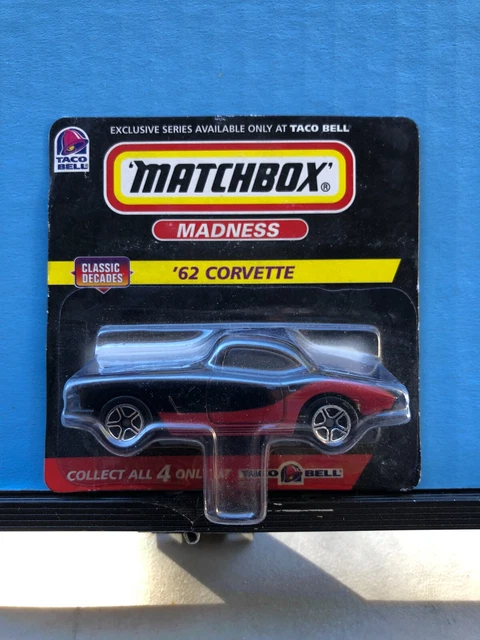 1/64 MATCHBOX TACO Bell Madness 1962 Chevrolet Corvette Classique ...