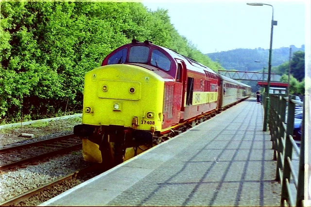 35MM RAILWAY COLOUR Negative Class 37 408 at Ystrad Mynach £1.95 ...