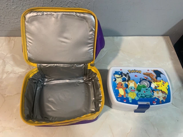 POKÉMON FIAMBRERA MOCHILA Con Tupperware Pokemon De Almuerzo Vintage ...