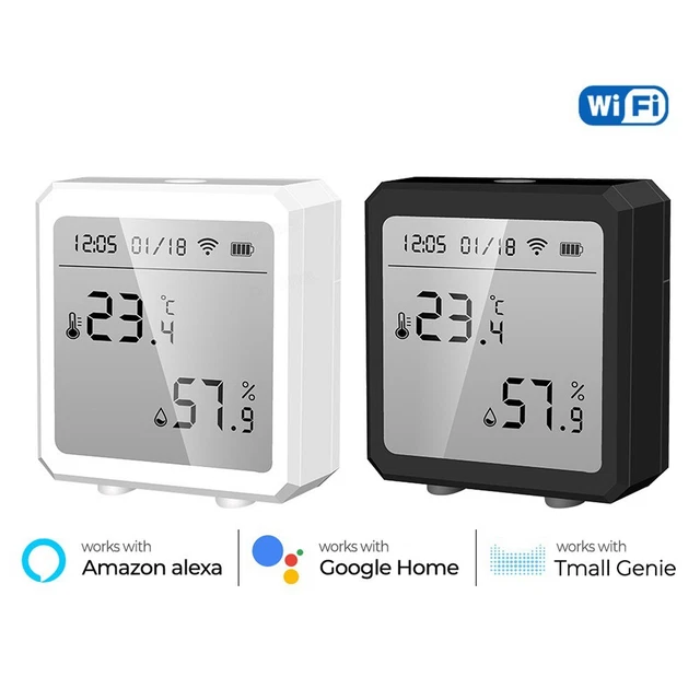 DÉTECTEUR INTELLIGENT DE température et d'humidité WiFi facile à utiliser hy EUR 28,81 - PicClick FR