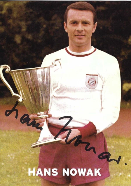 HANS NOWAK AUTOGRAMMKARTE 10x15cm FC Bayern München Fußball AK EUR 8,99 ...