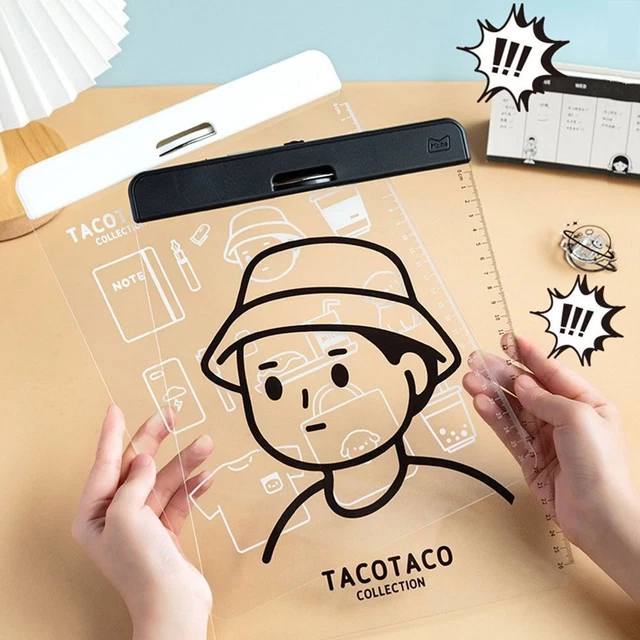 ACRYLIC CLIPBOARD WATERPROOF Notebook File High-quality Memo Pad Clip ...