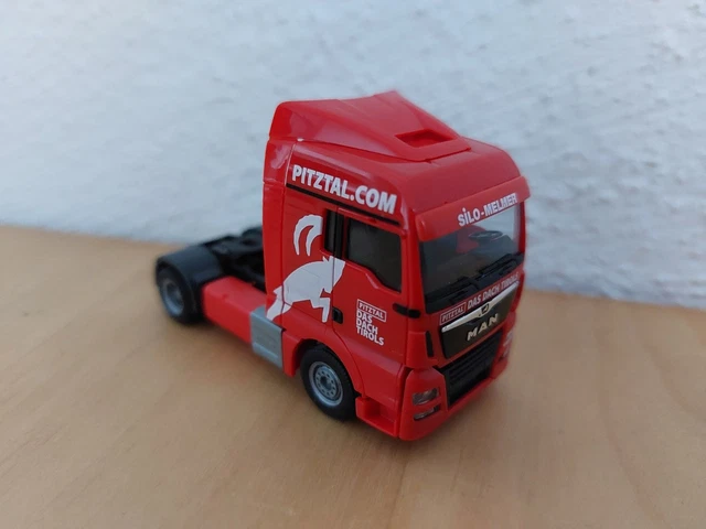HERPA MAN TGX XLX Euro6 "PITZTAL - Das Dach Tirols" #SILO MELMER #rot ...