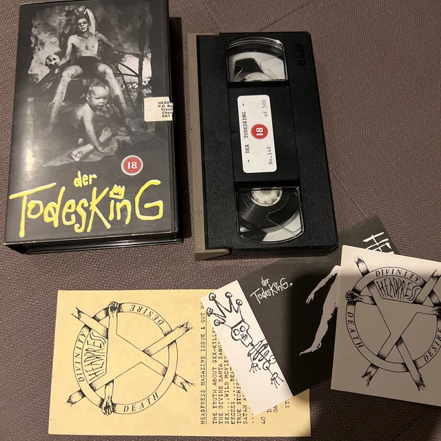 DER TODESKING (THE Death King) - Jorg Buttgereit - Rare 1/500 pre cert ...