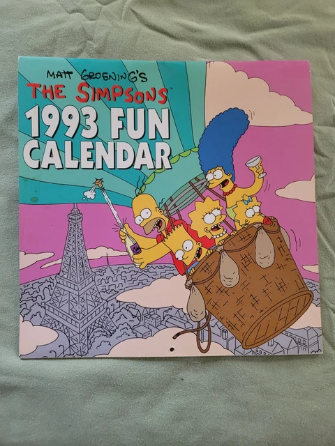 THE SIMPSONS FUN Calendar 2000 I Simpson £20.45 - PicClick UK