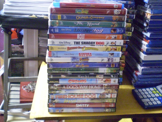 (20) DOG LOVERS Children's DVD Lot: (11) Disney Fox Hound Bolt Shaggy ...