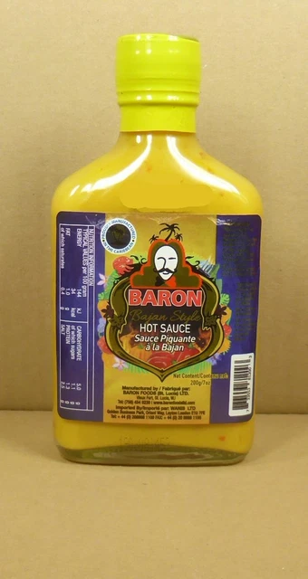 200GR BAJAN STYLE Hot Sauce/Sauce Piquante a la Bajan von Baron aus St ...