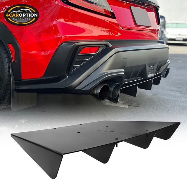 UNIVERSAL REAR DIFFUSER Underbody Assembly 22x20 Inches Unpainted Black ...