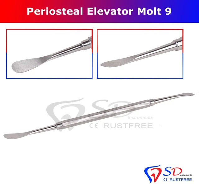 PERIOSTEAL ELEVATOR IMPLANT Surgical Instruments Molt 9 Gingival Tissue ...