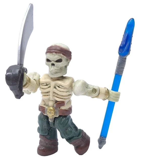 MEGA BLOKS CONSTRUX Pirates Of The Caribbean Figure Skeleton Crew $11. ...