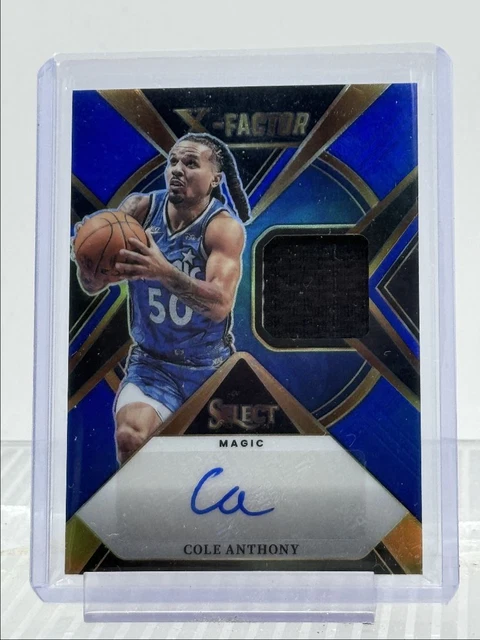 PATCH COLE ANTHONY 2023-24 Select X-Factor Autographe Bleu Auto /49 ...