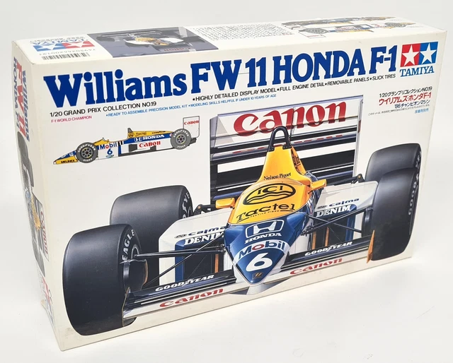 TAMIYA 1/20 WILLIAMS FW11 Honda F1 N Mansell Piquet Plastic Scale Model ...