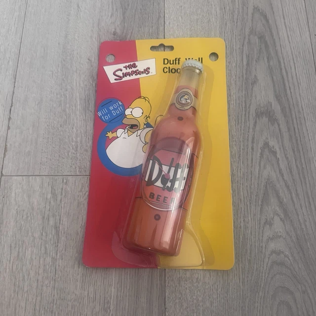 VINTAGE THE SIMPSONS Duff Beer Wall Clock 2002 Wesco – Brand New ...