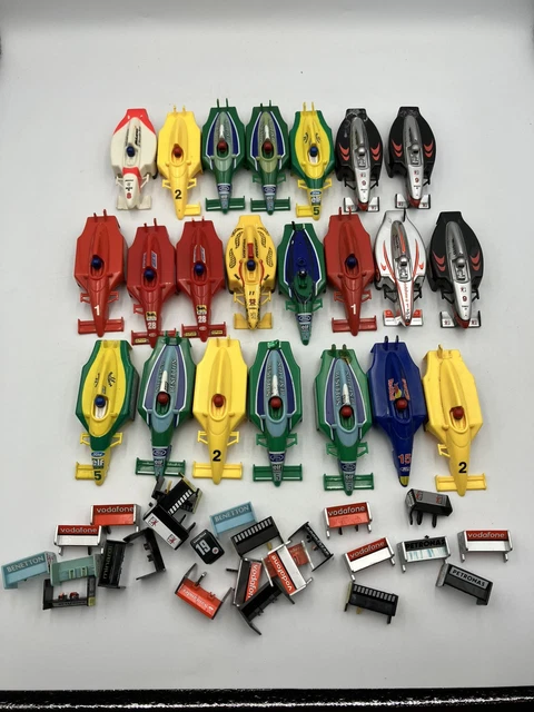 MICRO SCALEXTRIC F1 Ferrari racing car bodies - damaged / spares scale ...