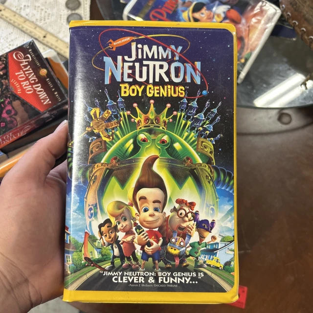 JIMMY NEUTRON: BOY Genius (VHS, 2002, Yellow Clam Shell) Special Music ...