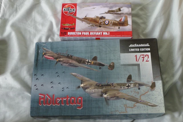AIRFIX 1/72 BOULTON Paul Defiant #A02069 Eduard Adlertag #2132 New In ...