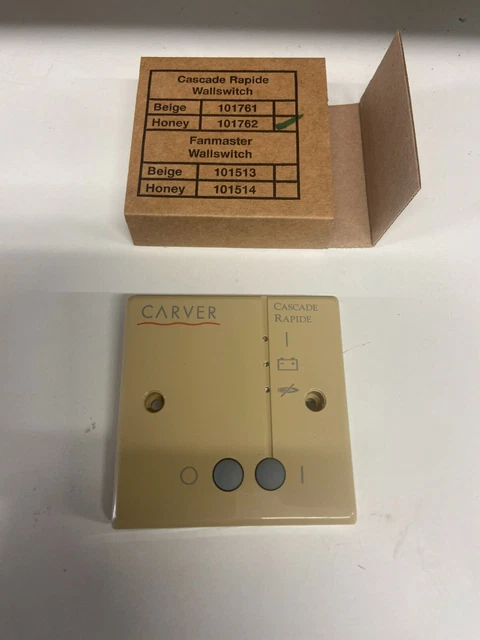 CARAVAN / MOTORHOME / Boat / Carver Cascade 2 Rapide Wall Switch Genuine Part £39.95 - PicClick UK