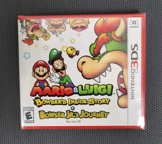 MARIO & LUIGI: Bowser's Inside Story + Bowser Jr.'s Journey - Nint 3DS 1st Print EUR 94,62 ...