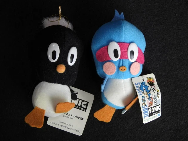SONIC THE HEDGEHOG Flicky And Pecky Sega Ufo Catcher Plush Toy 1991 ...