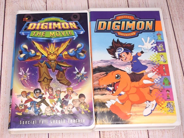 LOT OF 2 Digimon VHS Tapes Digital Monsters The Movie Volume 1 ...