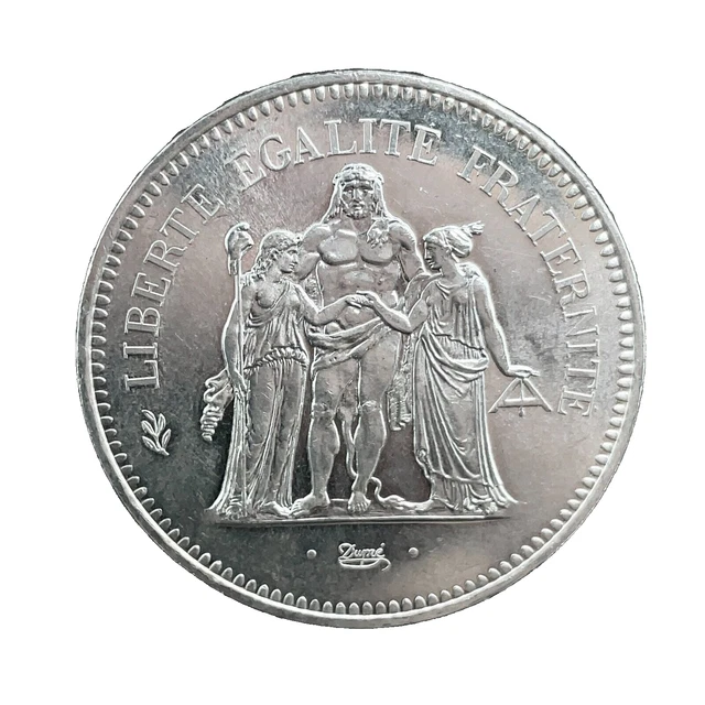 FRANCE 50 FRANCS 1977 CH GEM BU (30 T..900 Argent) KM#941.1 50F Paris ... FRANCE 50 FRANCS 1977 CH GEM BU (30 T..900 Argent) KM#941.1 50F Paris ...