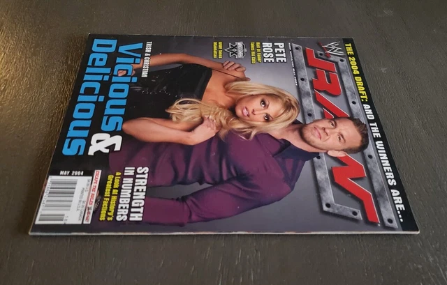VINTAGE WWE RAW Magazine May 2004 Trish Stratus Christian No Poster $20 ...