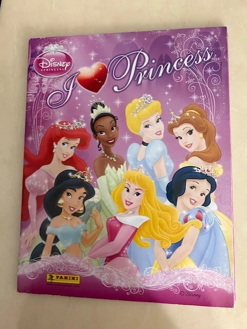 COMPLETE PANINI DISNEY I Love Princess Sticker Album Collection Mint ...