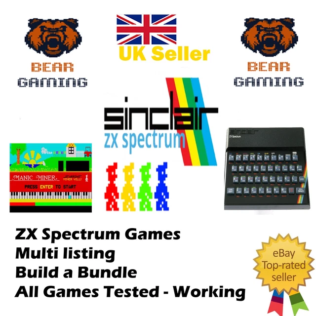 SINCLAIR ZX SPECTRUM Games Multi Listing Build A Bundle and Save - All ...