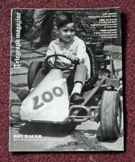 SUNDAY TELEGRAPH Magazine, 21st May 2001....Ayrton Senna £7.75 ...