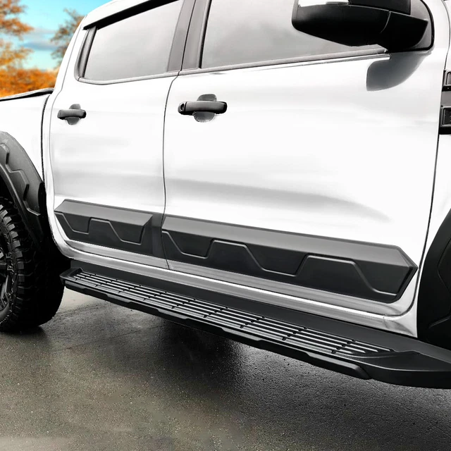4 PCS SIDE Body Cladding Trim Door Protectors for Ford Ranger 2012-2023 ...