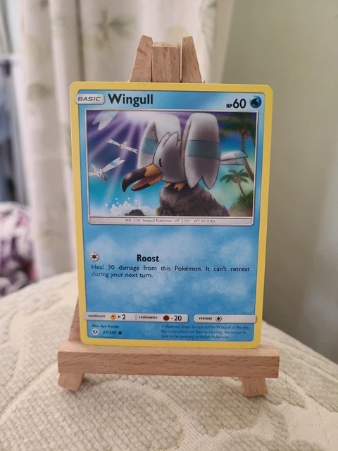 POKÉMON TRADING CARD Game Wingull Sun And Moon Base Common Card 37/149 ...