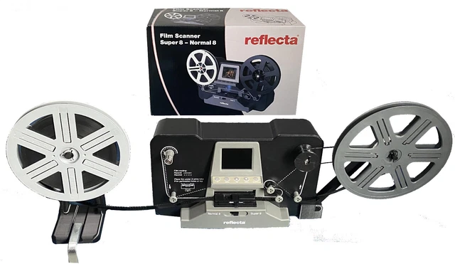 SUPER 8 ADAPTER-SET für Filmscanner / für Super 8 Filmspulen bis zu 120 ...