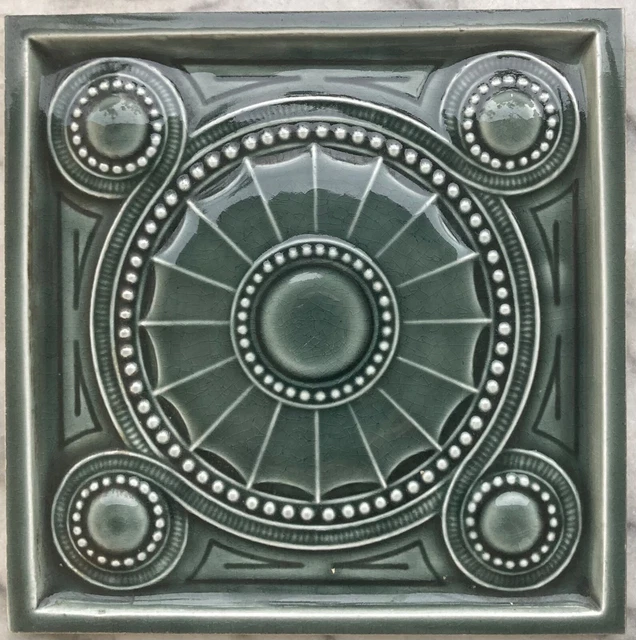 JUGENDSTIL FLIESE VILLEROY&BOCH, Dresden, original tile EUR 20,00 - PicClick DE