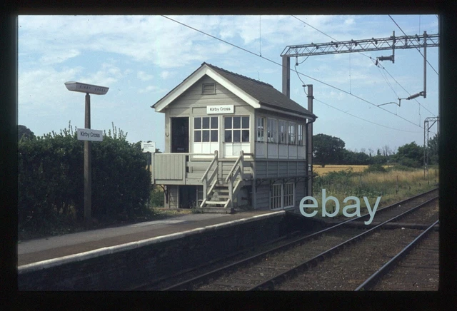 ORIGINAL 35MM SLIDE - Kirby Cross signal box - 6.83. £11.50 - PicClick UK