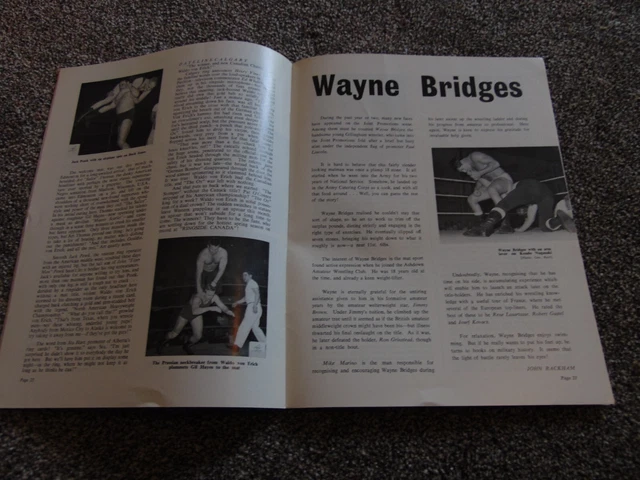 THE WRESTLER MAGAZINE (British wrestling, Johnny Yearsley, Mike Eagers ...
