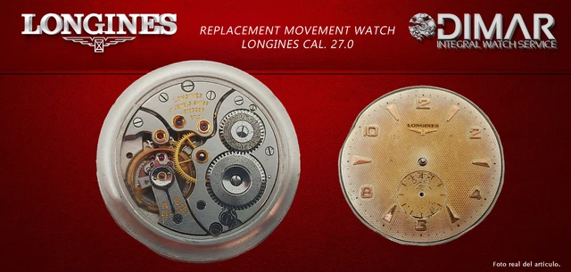 VINTAGE ORIGINAL MOVEMENT / Longines. Calibre 27.0 Swiss EUR 228,27 ...