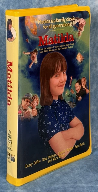 MATILDA VHS 1996 Video Tape Danny DeVito Movie Yellow Clamshell Case £ ...