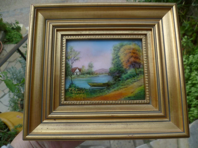 ANCIEN TABLEAU EMAIL De Limoges R.restoueix EUR 40,00 - PicClick FR