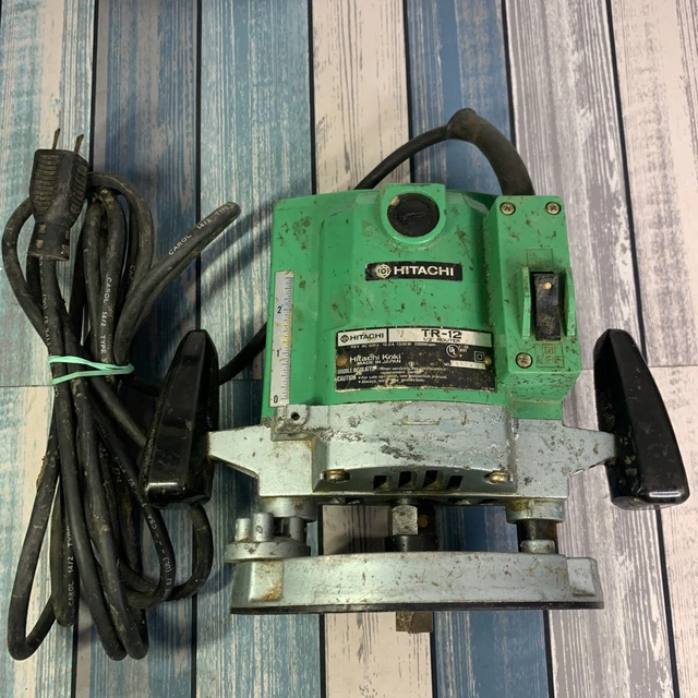 HITACHI TR-12 VTG 1/2" Plunge Router 12.2 Amp 1300 Watt 22000 RPM SEE ...