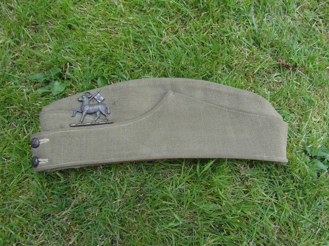 ORIGINAL WW2 BRITISH Army Officers Field Service Forage Side Cap FS ...