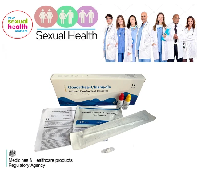 Chlamydia Gonorrhoea Syphilis Male Female Swab Self Test Kit Sti Std
