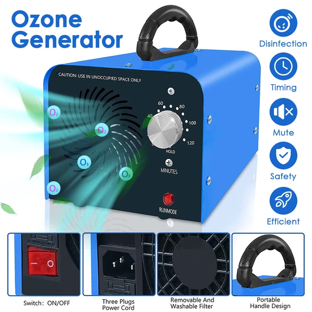 PORTABLE OZONE GENERATOR 32000 mg/h Home Air Purifier Lonizer Ozonator Machine £36.99 - PicClick UK
