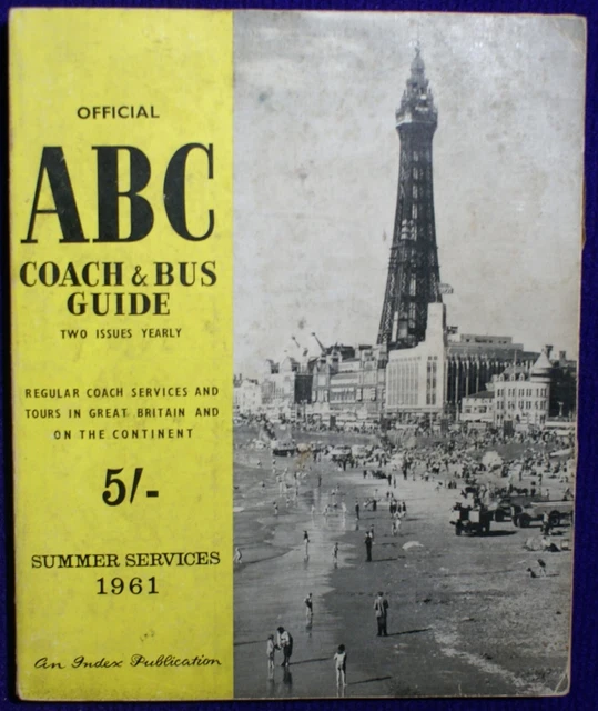 ABC BUS COACH TIMETABLE GUIDE MAP GREAT BRITAIN CONTINENT SUMMER 1961 ...