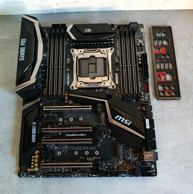 MSI X299 GAMING Pro Carbon MS-7A95 Intel ATX Desktop Board Socket LGA ...
